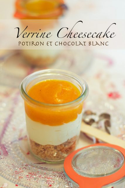 Verrines cheesecake chocolat blanc et potiron / #Battlefood26 | Un "Flo ...